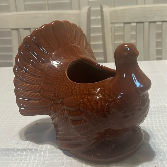 Accents | Ceramic Turkey Planter Decor Centerpiece Vase | Poshmark